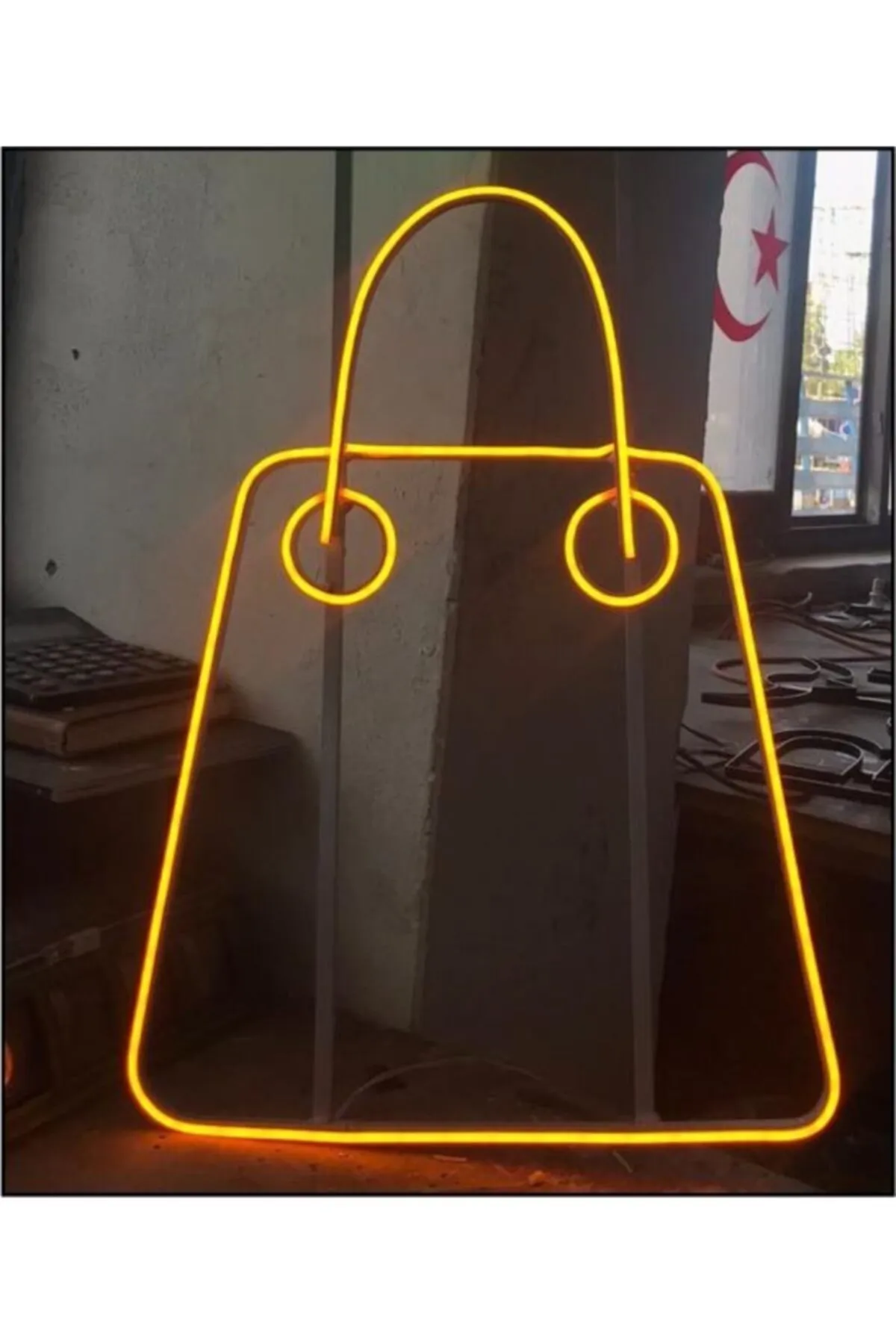 Çanta Neon Led Işıklı Tablo