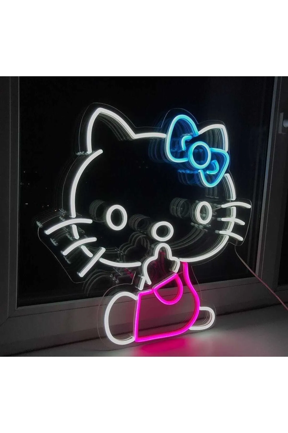 Hello Kitty Neon Led Işıklı Tablo v2