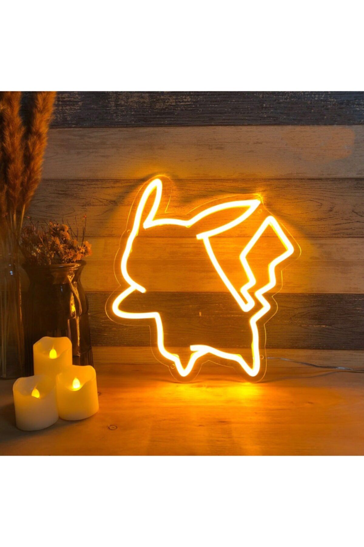 Pikachu Neon Led Işıklı Tablo