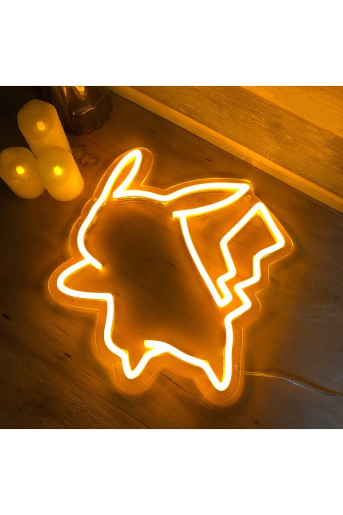 Pikachu Neon Led Işıklı Tablo