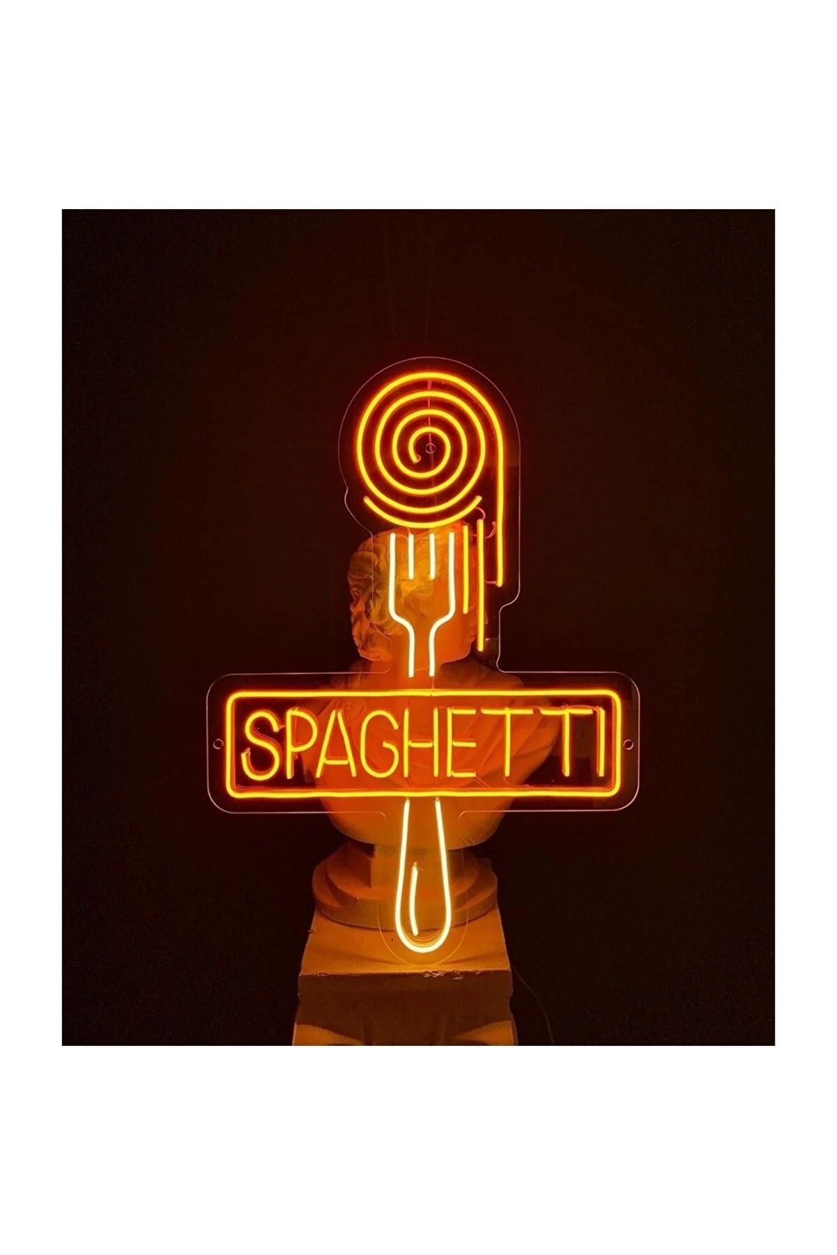 Spaghettı Neon Led Işıklı Tablo
