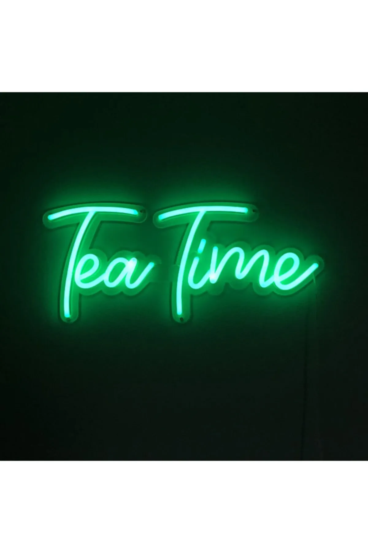 Tea Time Neon Led Işıklı Tablo